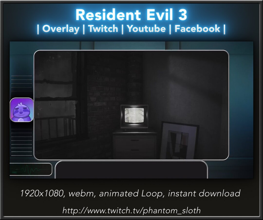 Resident Evil 3 Remake - Streaming Overlay for Twitch, Youtube and ...