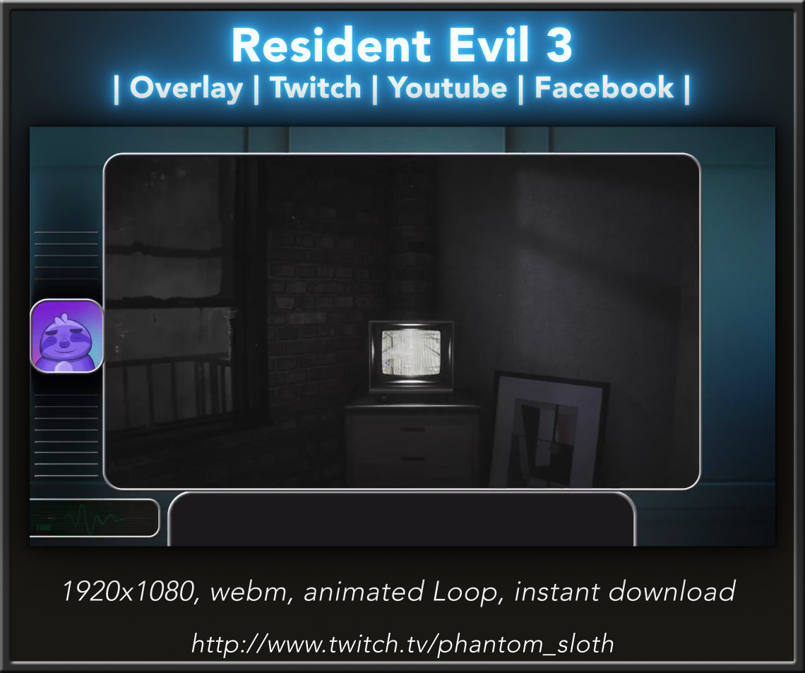 Resident Evil 3 Remake - Streaming Overlay for Twitch, Youtube and ...
