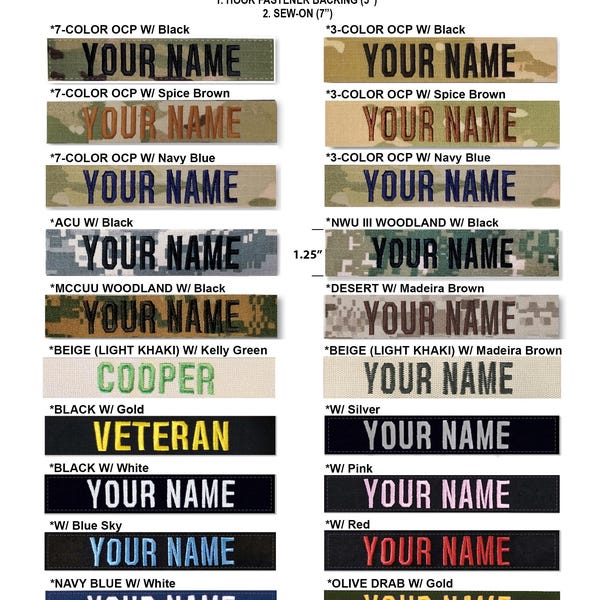 Us Navy Name Patches - Etsy