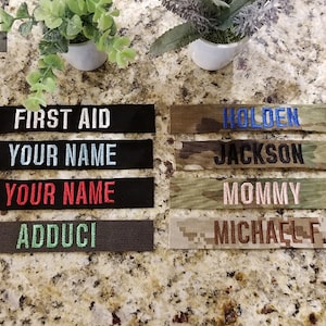 Custom Military Name Tape With Hook Fastener Backing (5"x1") or Sew-on ...