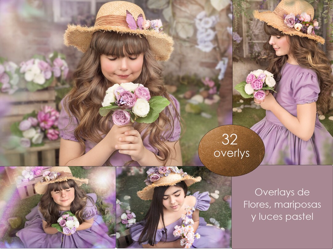 Overlays Mariposas Flores Y Luz Pastel/overlays Butterflies Flowers and ...