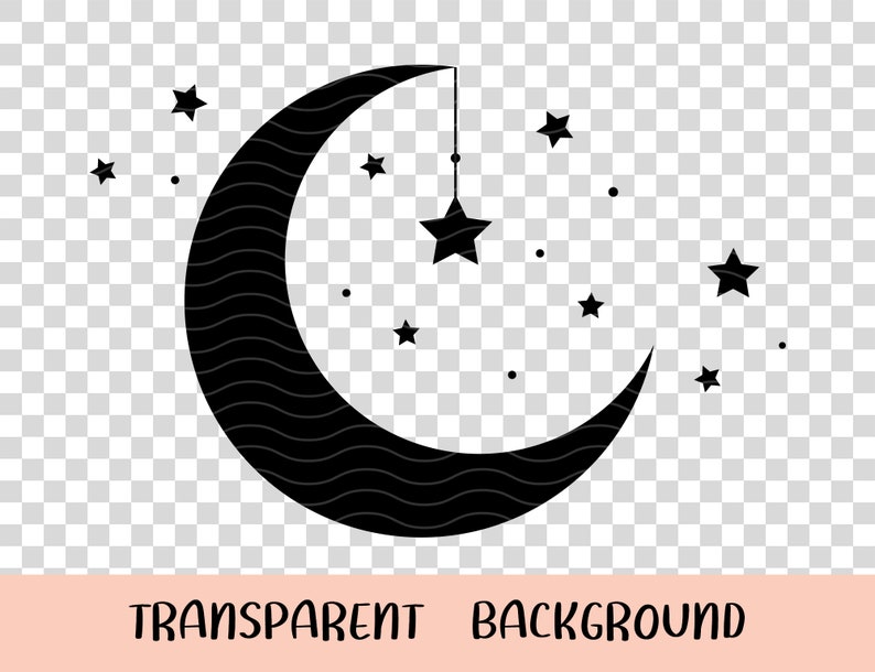 Moon Stars and Clouds SVG Bundle Files for Cricut - Etsy