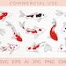 Koi SVG Bundle Vector, EPS, DXF Files for Cricut, Silhouette, Scanncut ...