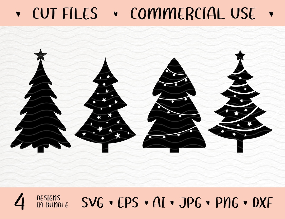 Christmas Tree Svg Bundle Christmas Svg Files for Cricut - Etsy