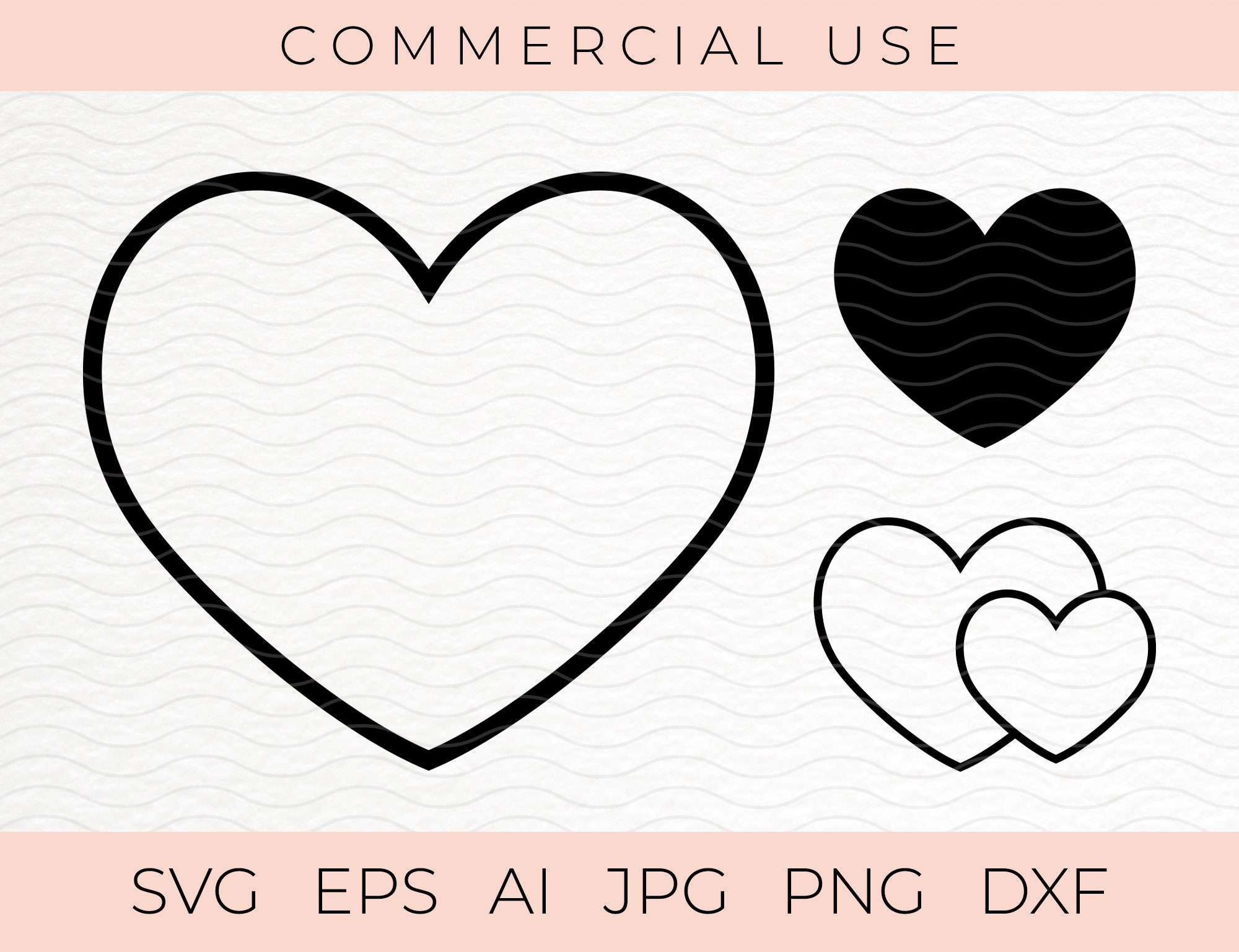 Herz SVG Bundle Herz Vektor-Clipart Liebe svg Dateien - Etsy.de