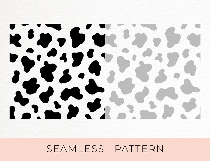 Cow Spot Seamless Pattern SVG Vector PNG DXF Ai Eps Jpg - Etsy