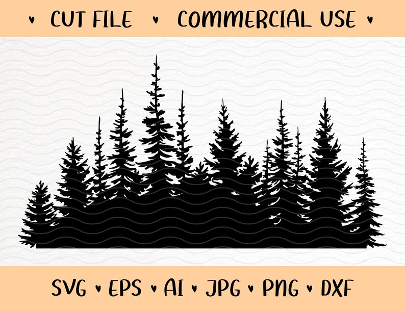 Forest SVG Vector EPS DXF Ai Png Files for Cricut - Etsy