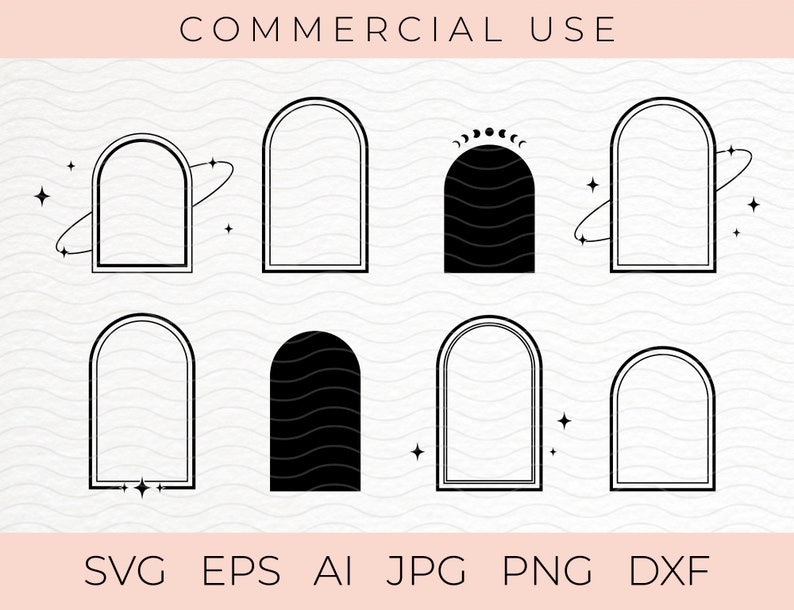 Arc Frame SVG Bundle Files for Cricut Silhouette Frame - Etsy