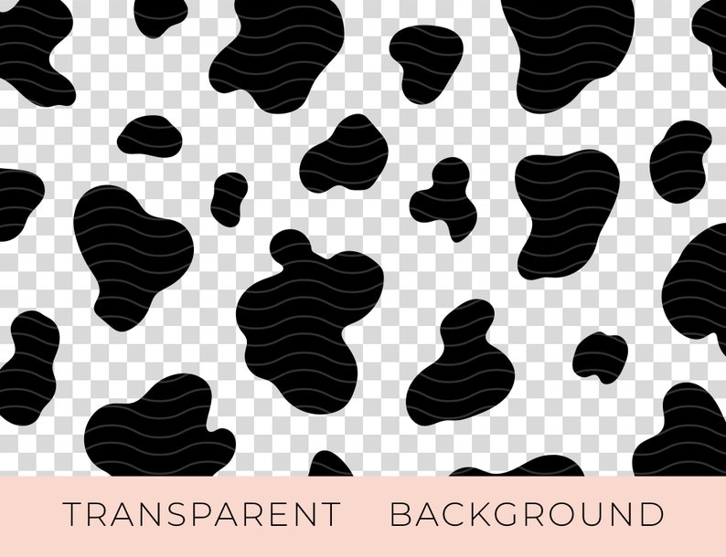 Cow Spot Seamless Pattern SVG Vector PNG DXF Ai Eps Jpg - Etsy