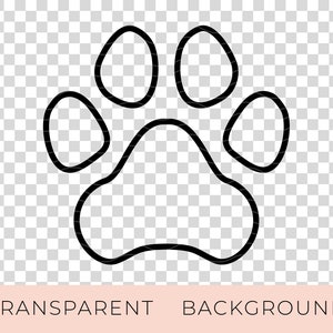 Dog Paw SVG Bundle Vector, EPS, DXF Files for Cricut, Silhouette ...