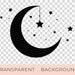 Moon, Stars and Clouds SVG Bundle Files for Cricut, Silhouette Star ...