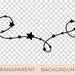 Star String SVG Bundle Stars in Black Outline Vector Clipart EPS, DXF ...