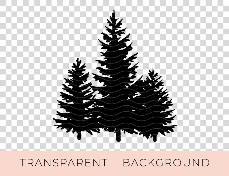 Pine Trees SVG Files for Cricut Silhouette Cut Files - Etsy