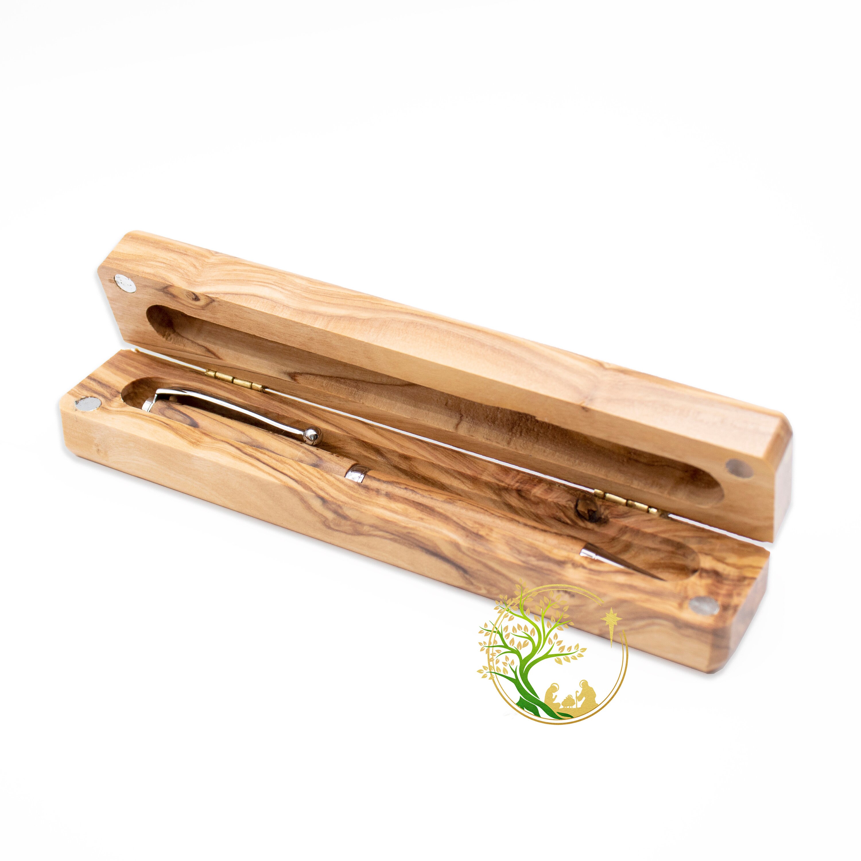 Wooden Pen & Box Set Olive Wood Pen Box and Pen From the - Etsy