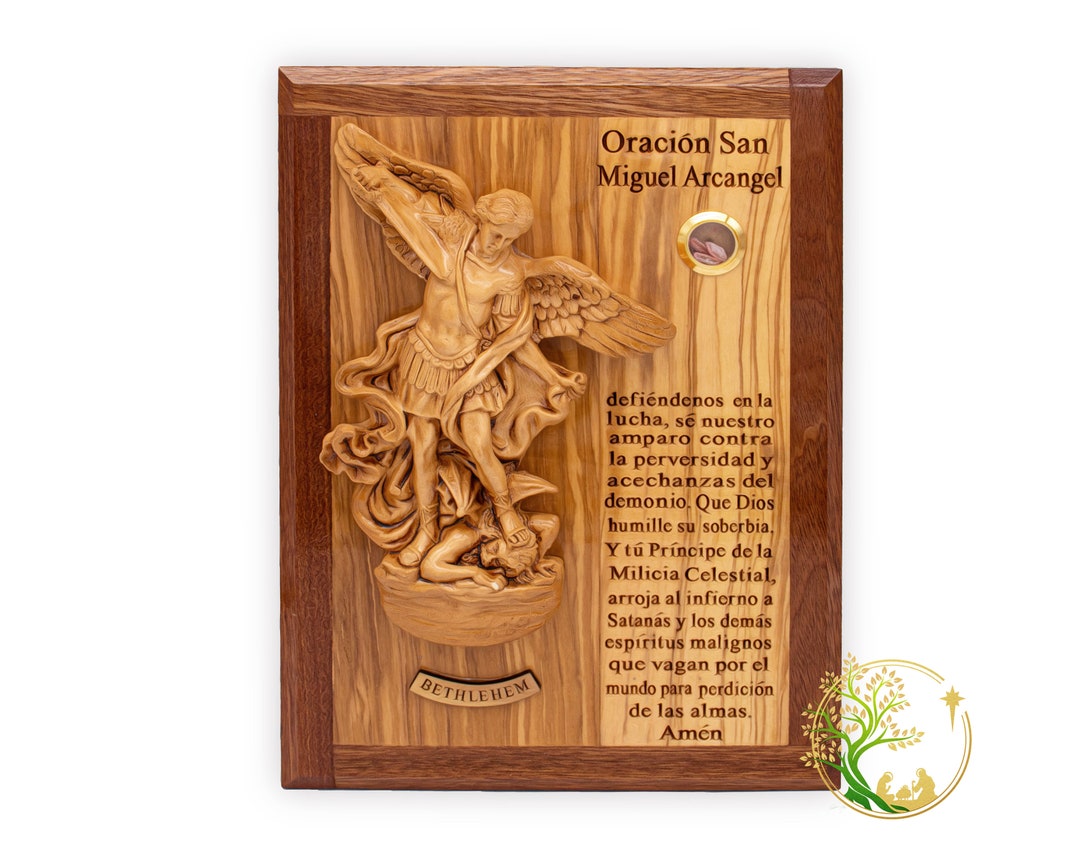 Wall Hanging Saint Michael the Archangel St. Michael Plaque | Patron ...