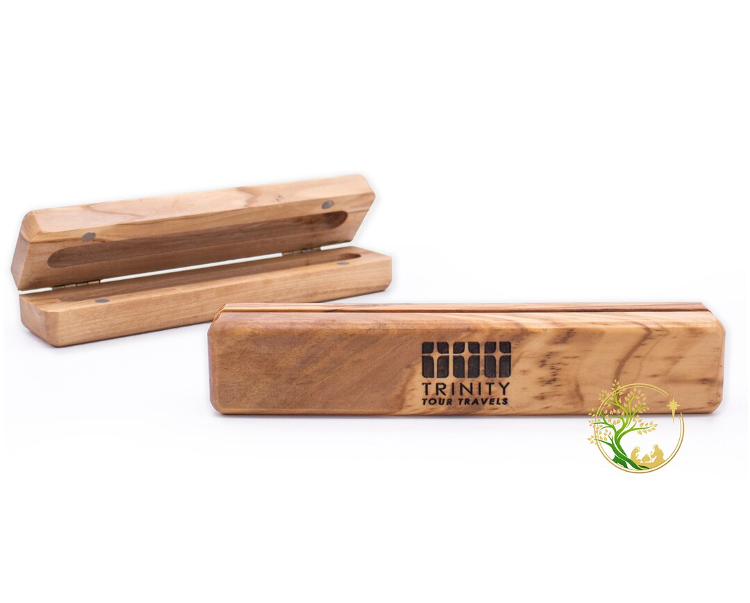 Personalized Wooden Pen Box | Customized Olive Wood Pen Box | Engraved ...