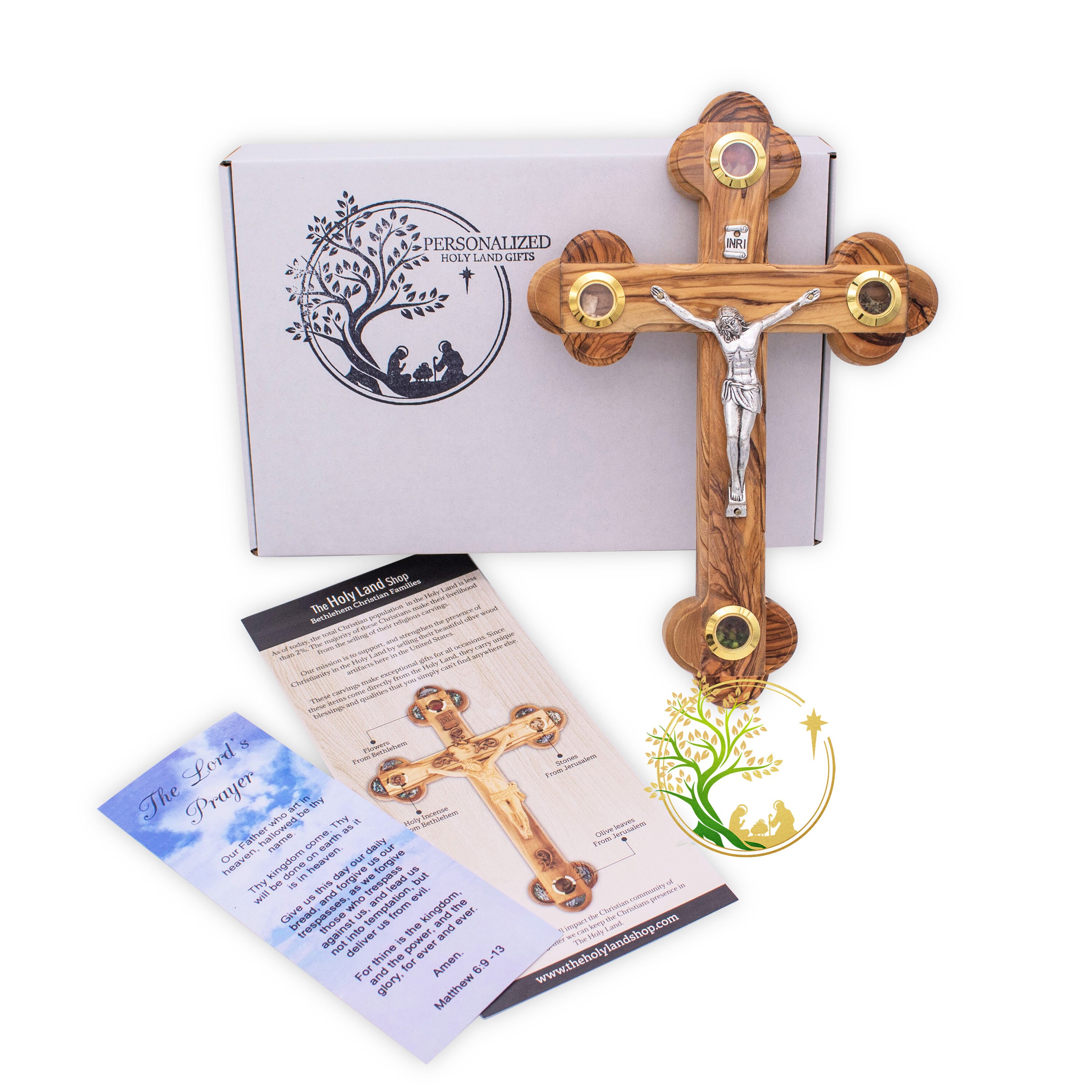 Catholic Crucifix Wall Cross Décor Olivewood & Mother of - Etsy