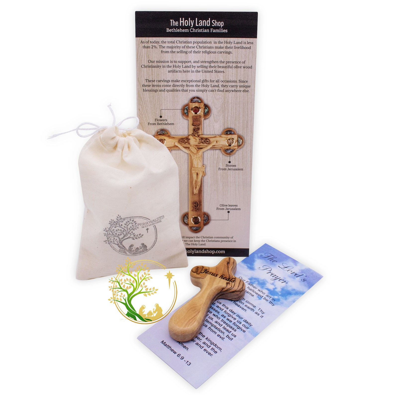 Comfort Cross Handheld Cross for Praying Olive Wood - Etsy