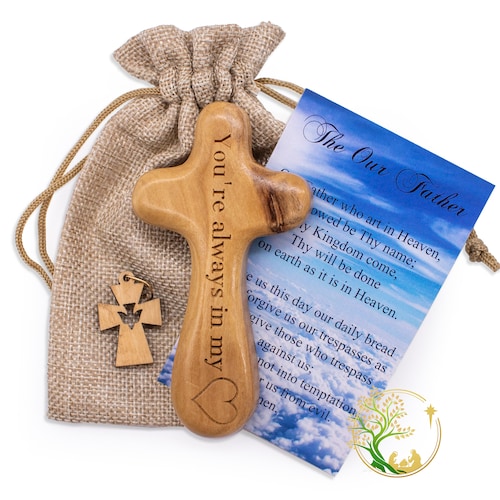 Comfort Cross Made From Genuine Olive Wood From the Holy Land - Etsy