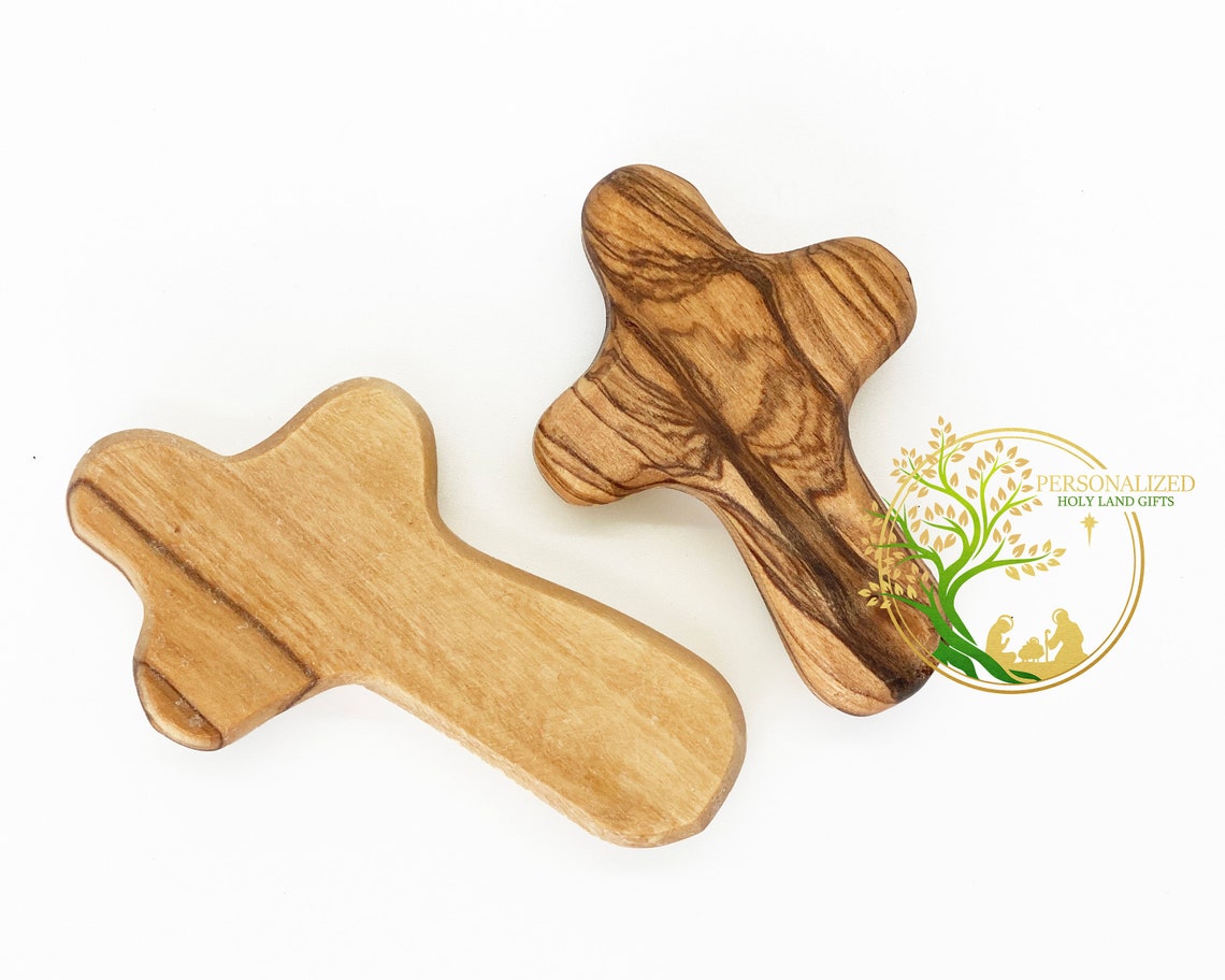 HIS & HERS Comfort Cross Set Holy Land Comfort cross | Etsy