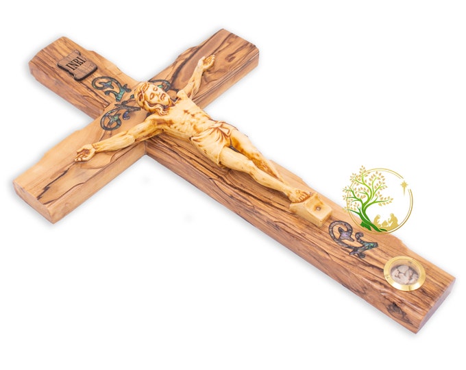 Large Traditional Crucifix Dark Oak Finish - Etsy