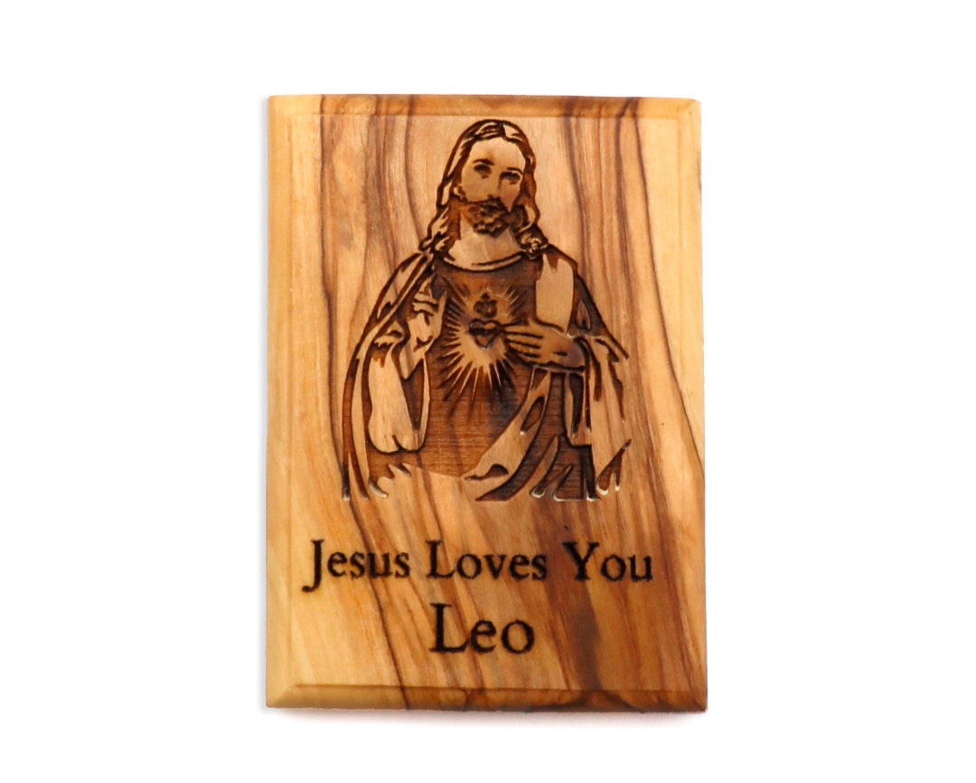 Custom Name Magnet| Jesus Love You Magnet| Sacred Heart Magnet| Olive ...