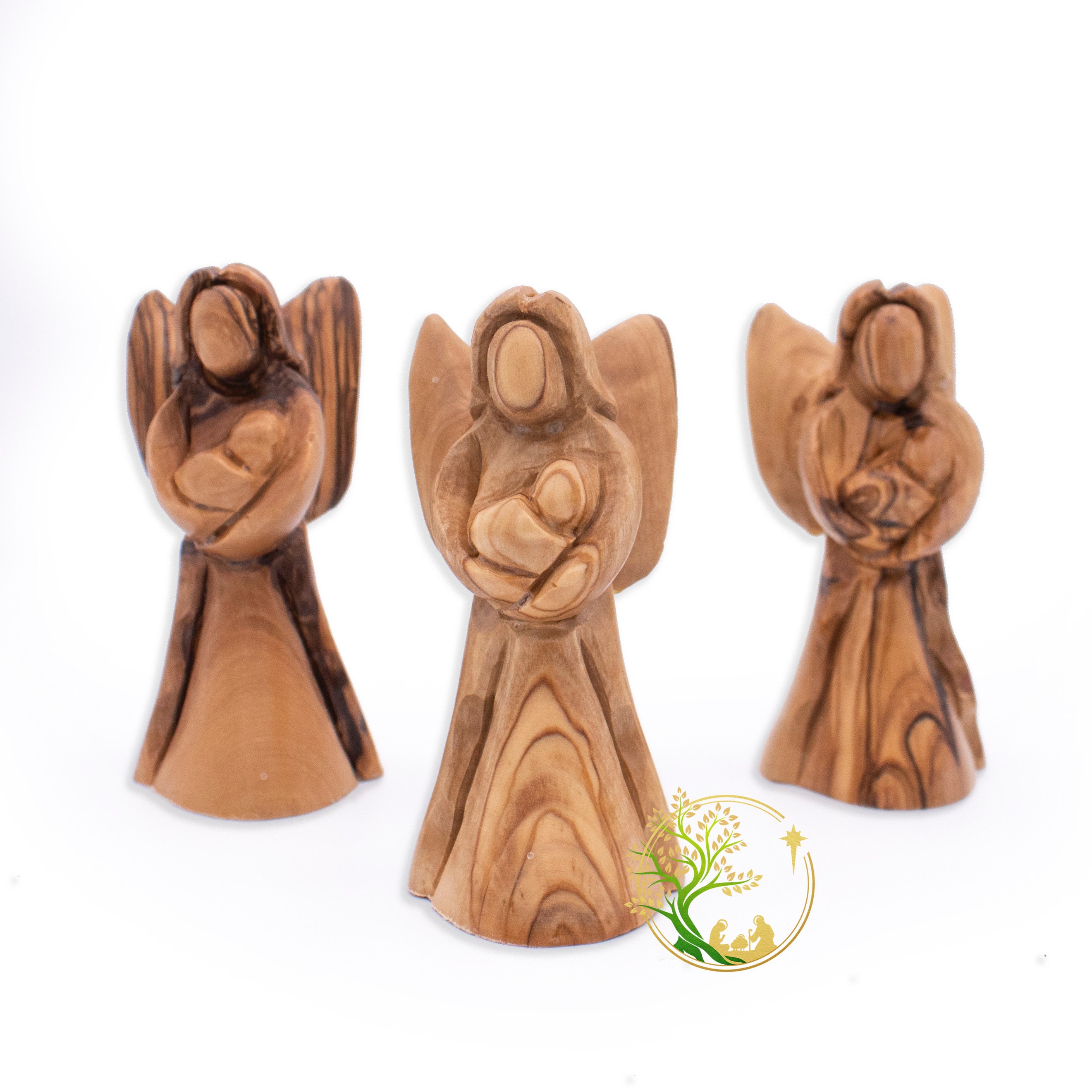Mini Guardian Angel Holding Baby Statue Religious Angel - Etsy