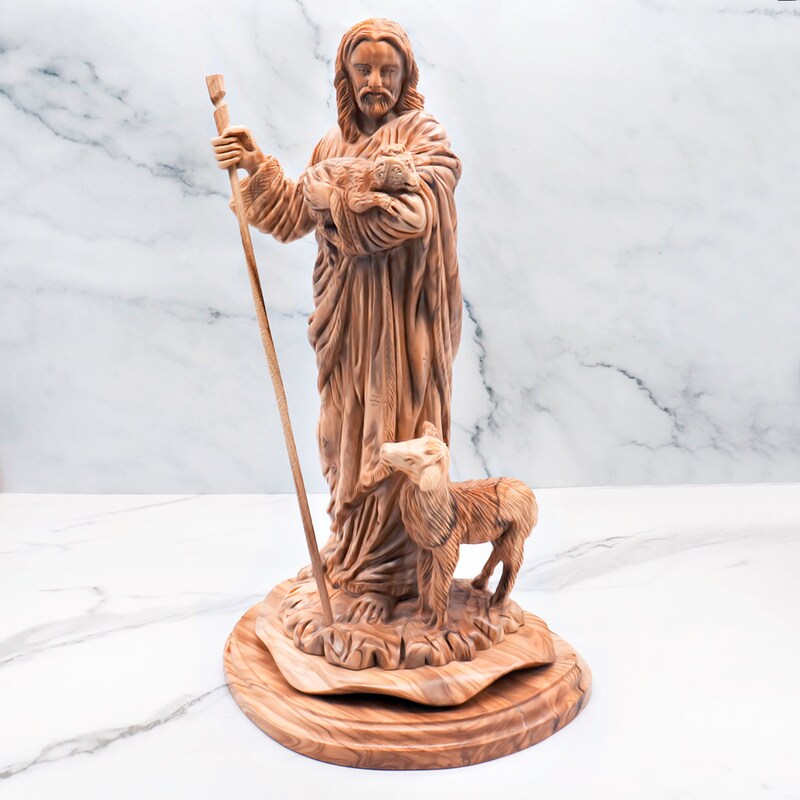 Jesus Shepard Statue - Etsy