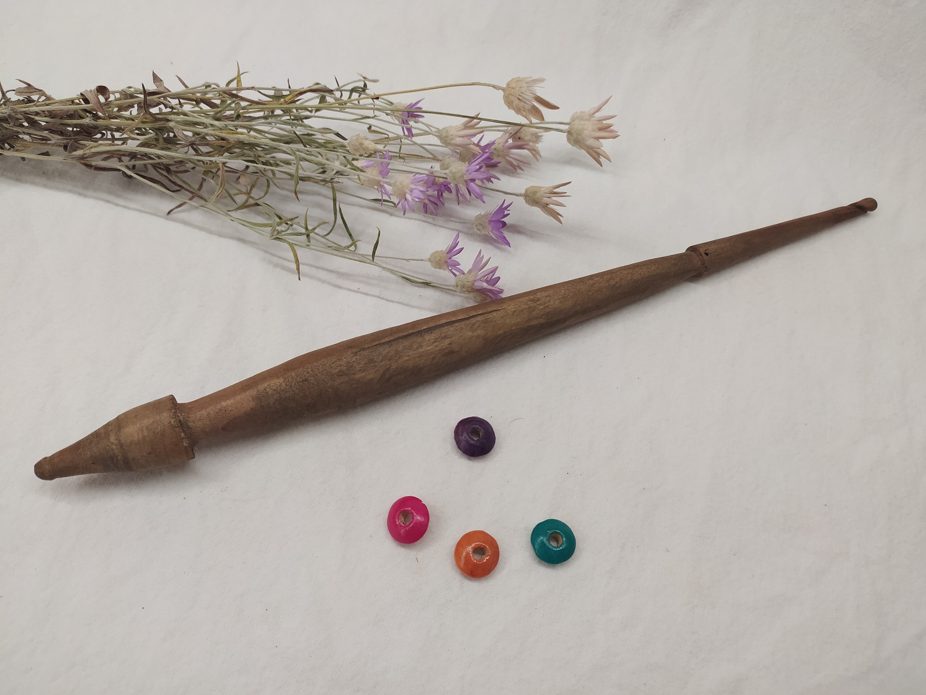 Antike bulgarische Spindel aus Holz für Wolle - Etsy.de