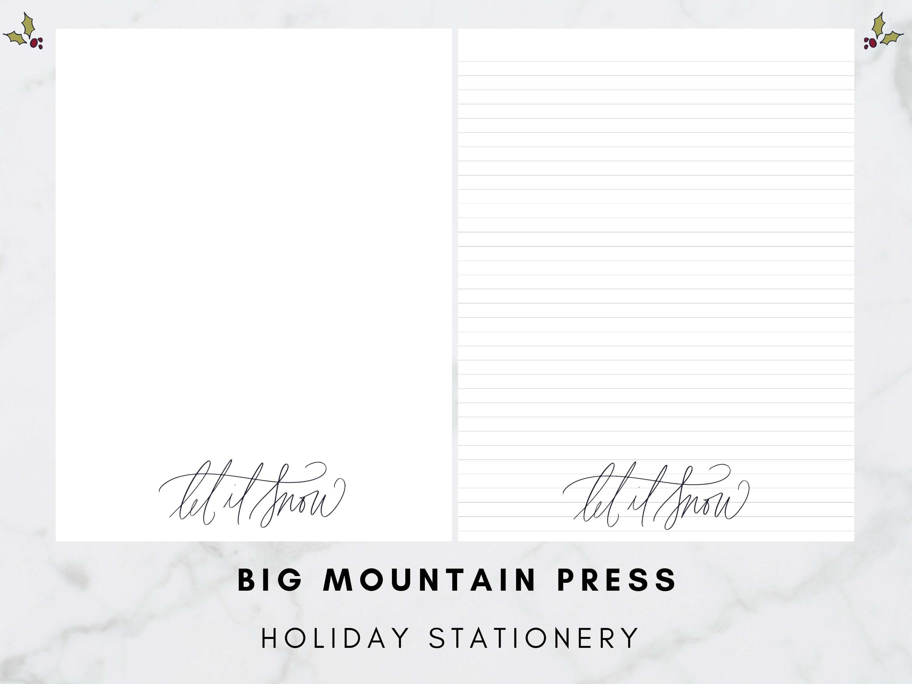 Let It Snow Winter Writing Paper | Printable Stationery | Winter ...