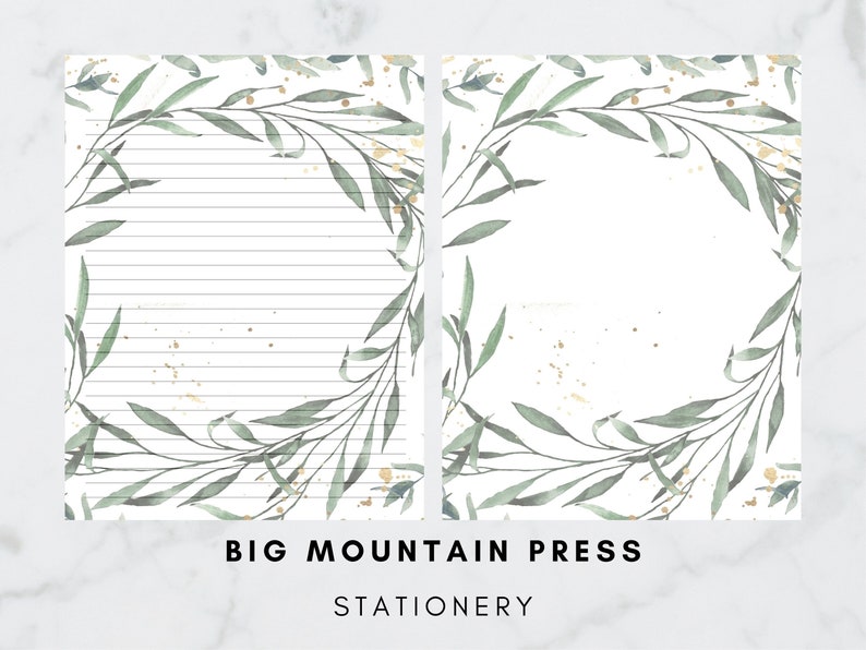 Elegant Letter Writing Paper Christmas Stationery With - Etsy