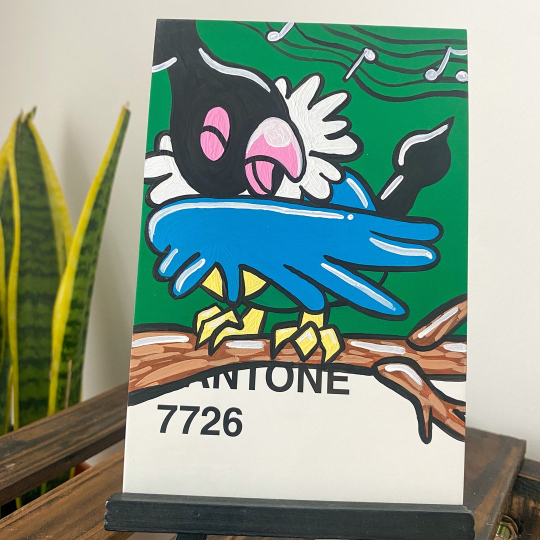 Chatot Postcard Painting Pokemon Fan Art Anime Art Gifts for Nerds ...