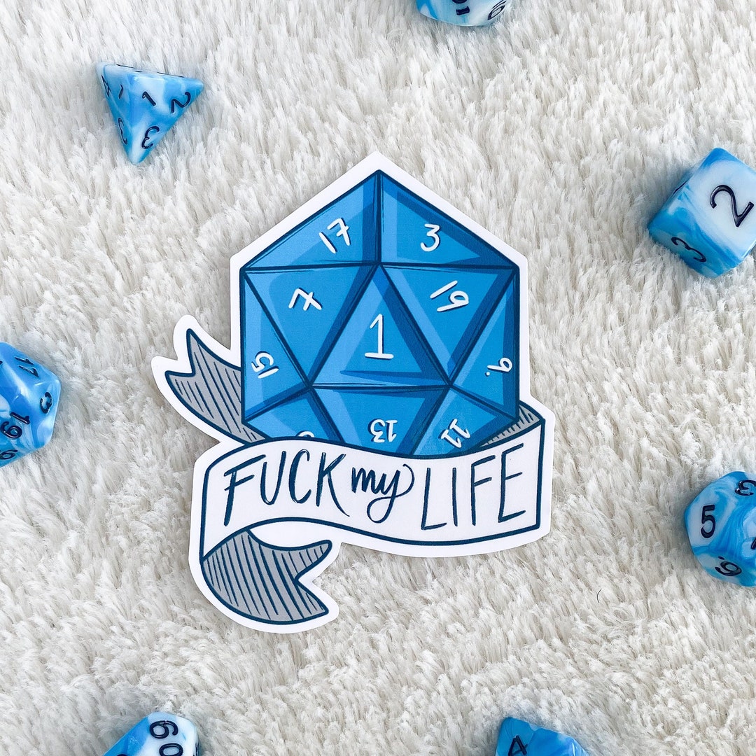 Critical Fail D20 Sticker DND Sticker Dungeons & Dragons Dice Goblin ...