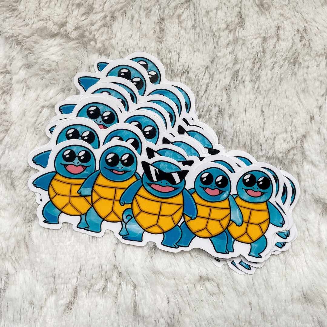 Squirtle Squad Sticker | Pokemon Sticker | Squirtle | Anime Sticker ...