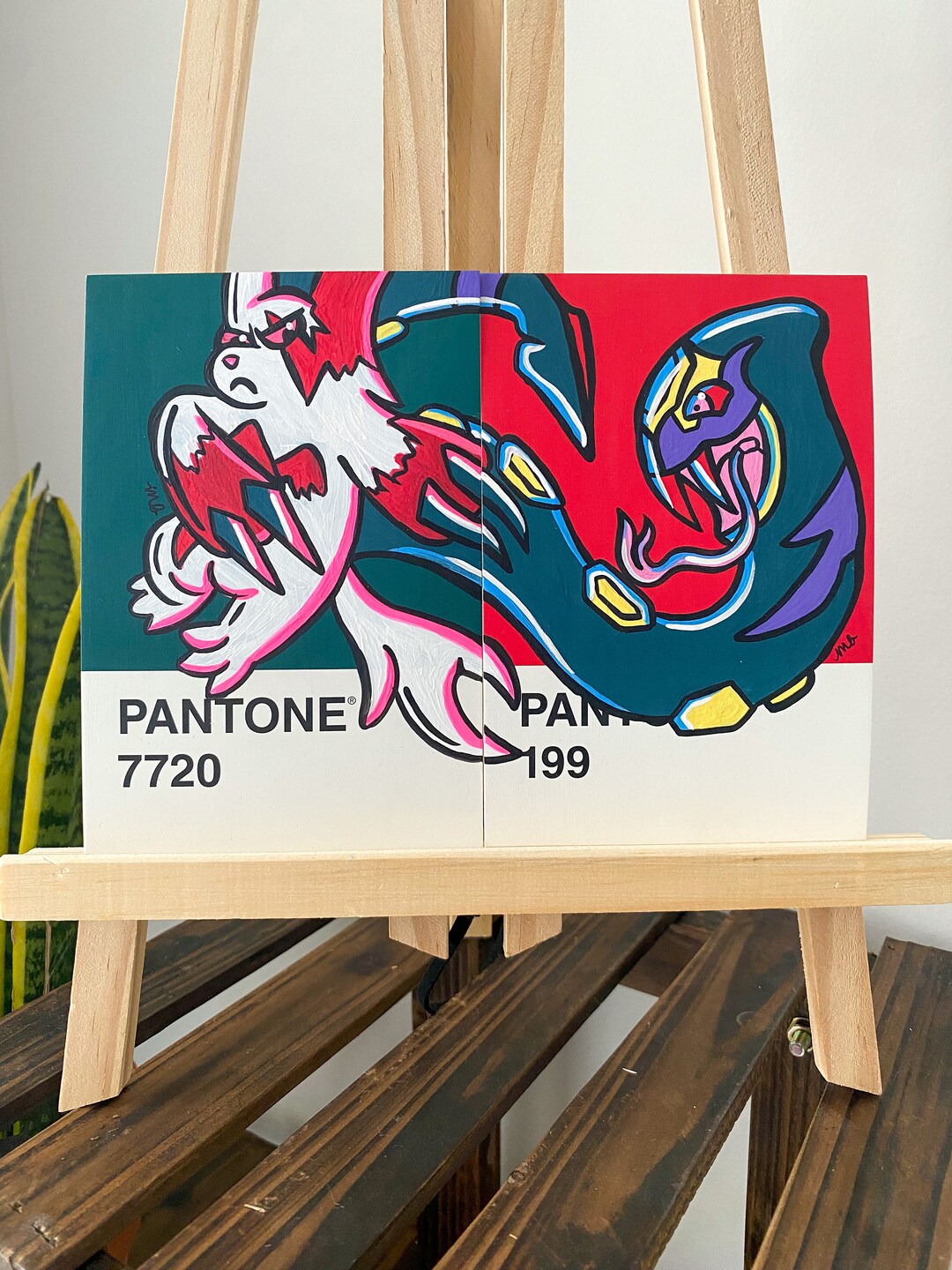 Zangoose + Seviper Postcard | Pokemon Fan Art | Gifts for Nerds ...