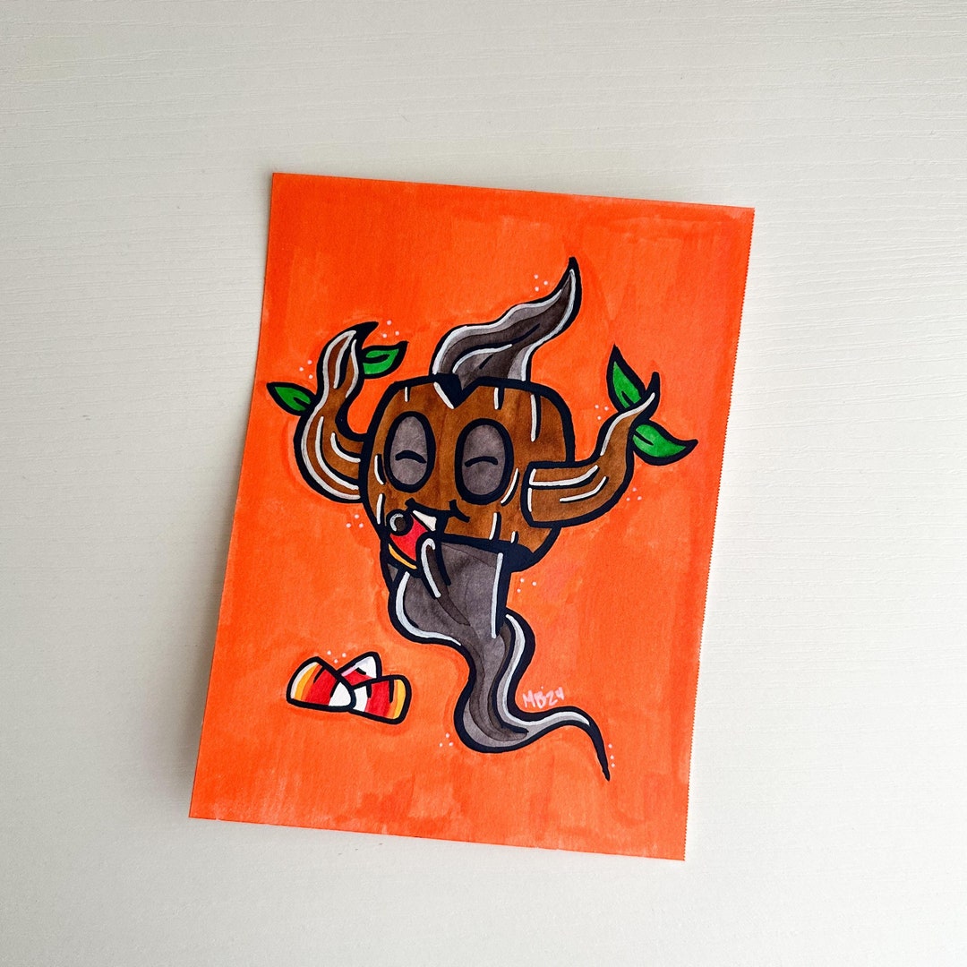 Phantump Illustration | Custom Pokemon Drawing | Nintendo | Pokemon ...