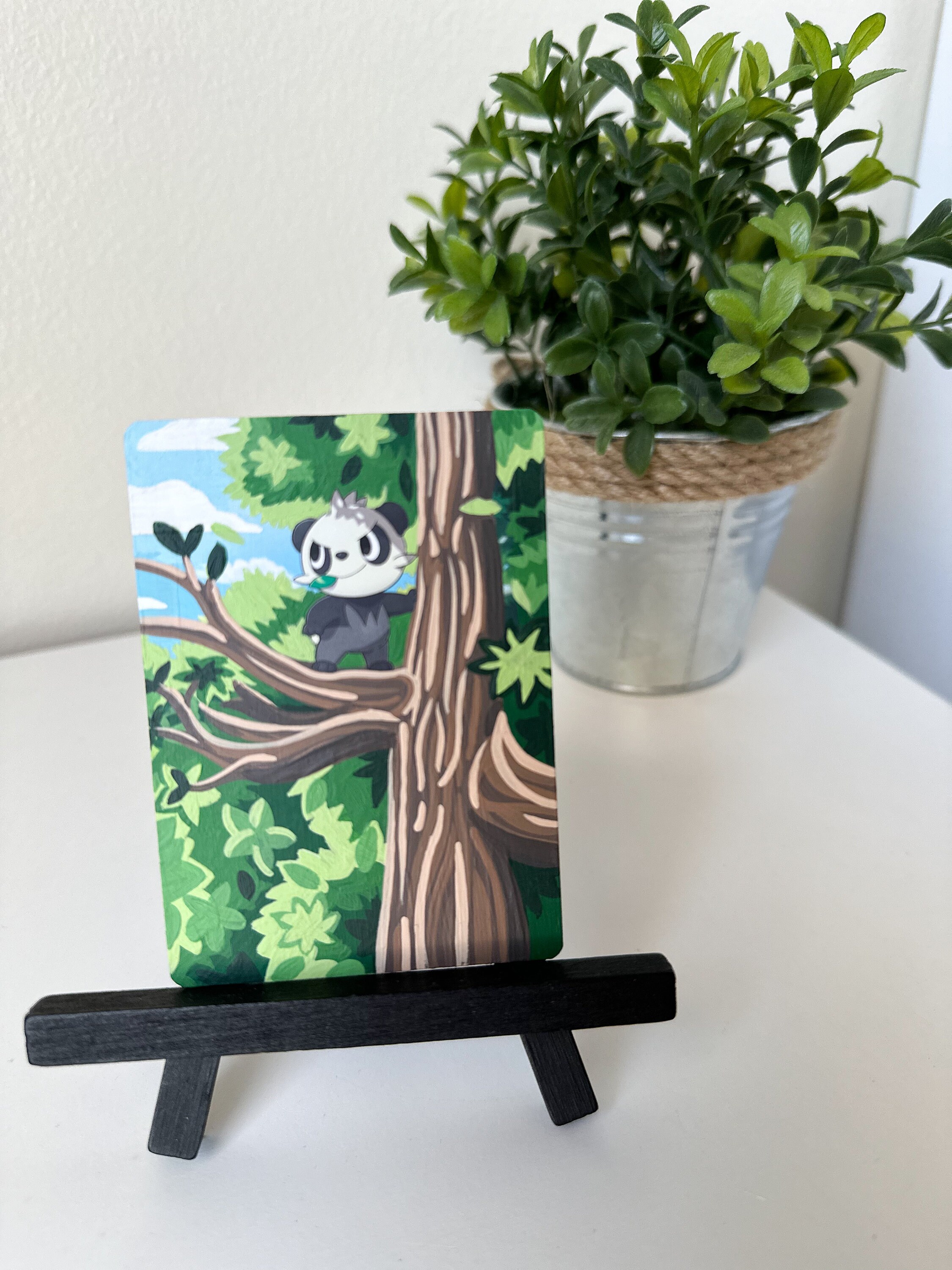 Pancham Full Art Card Pokemon Fan Art Anime Art Gifts for Nerds Pocket ...