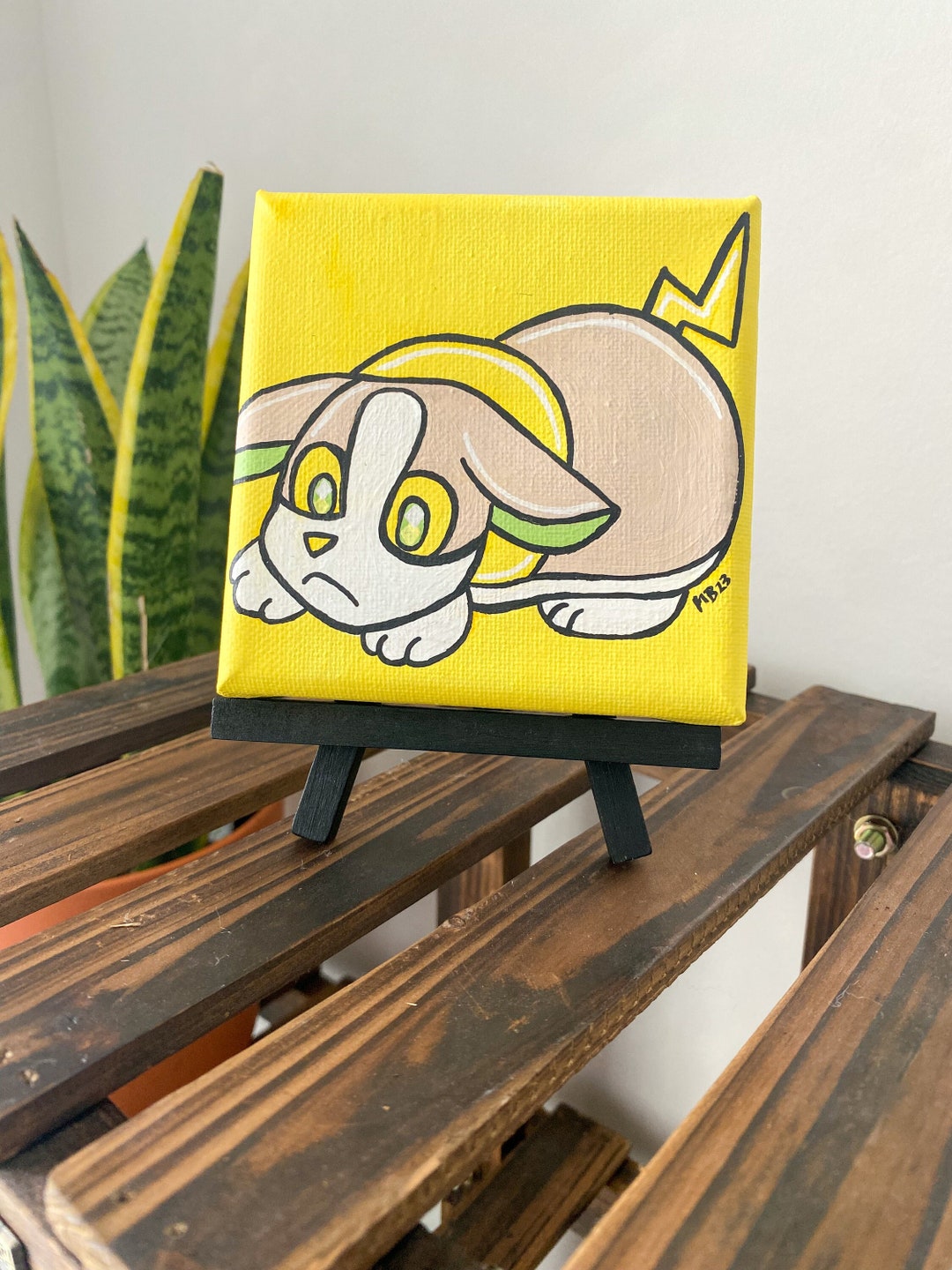 Yamper Mini Painting | Pokemon Fan Art | Anime Art | Gifts for Nerds ...