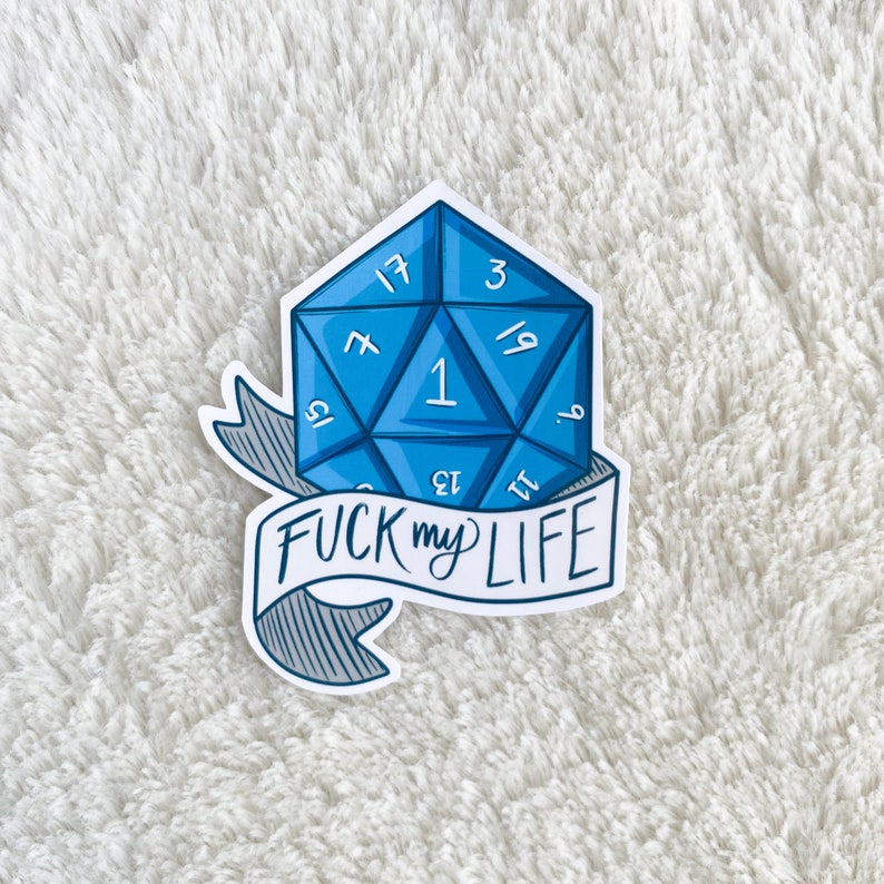 Critical Fail D20 Sticker DND Sticker Dungeons & Dragons Dice Goblin ...