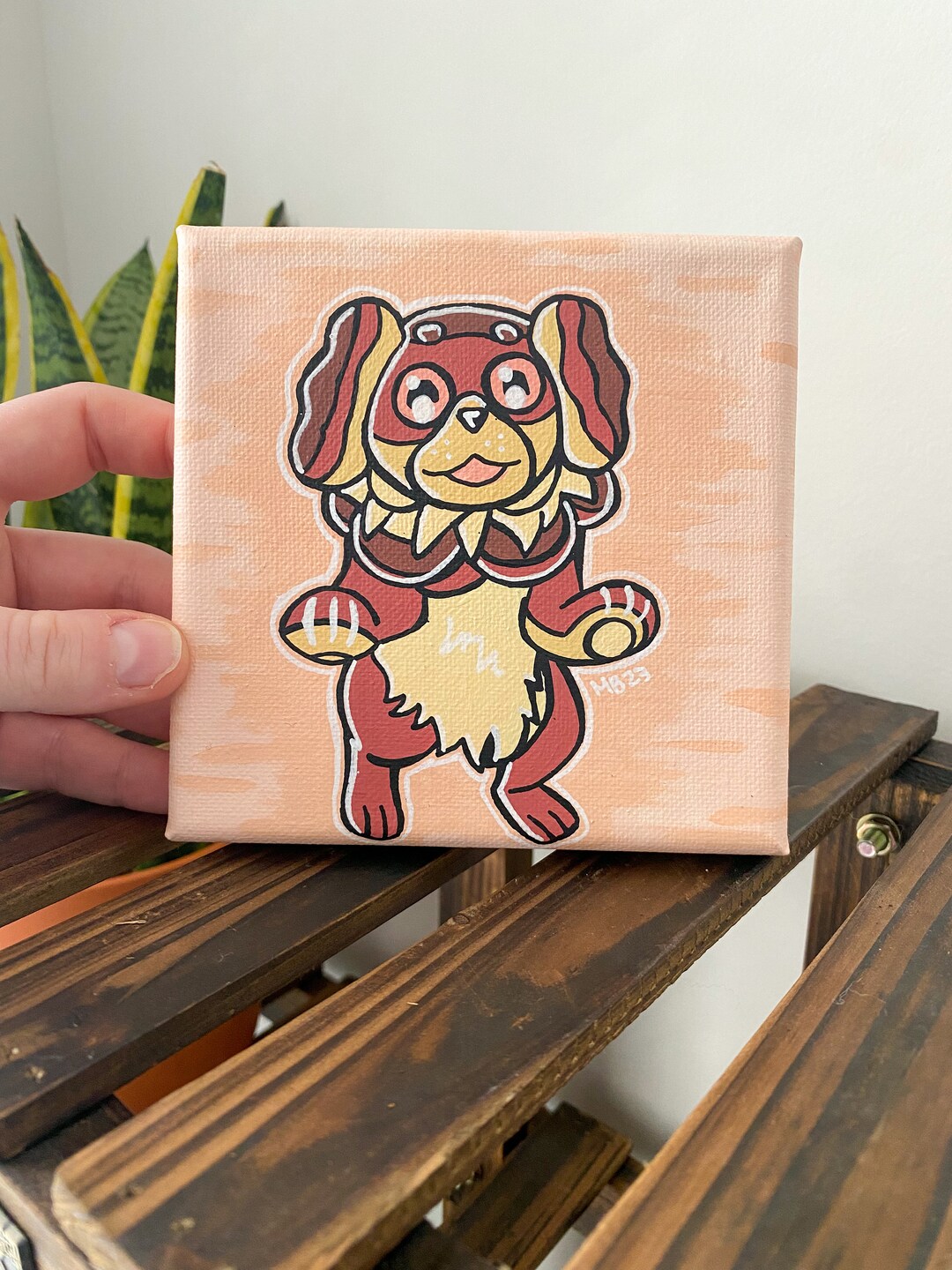 Dachsbun Painting Pokemon Fan Art Anime Art Gifts for Nerds Pocket ...
