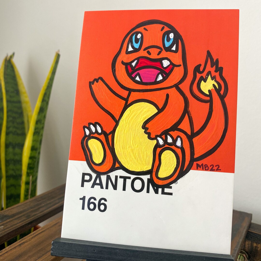 Charmander Postcard Painting Pokemon Fan Art Anime Art Gifts for Nerds ...