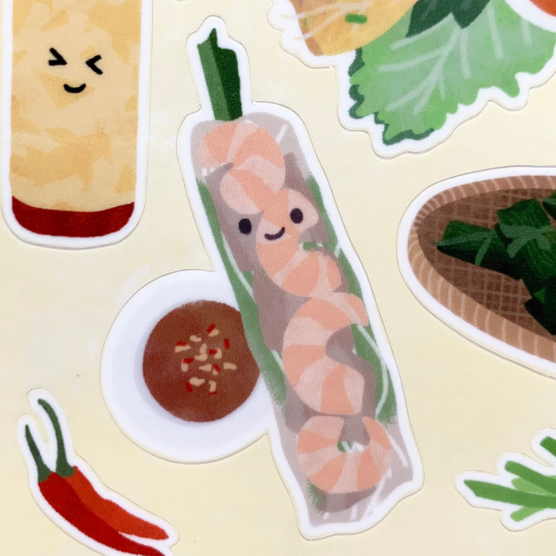 Vietnamese Food Sticker Sheet - Etsy