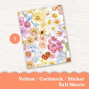 Vellum or Cardstock Dashboard Tip-in for Planners or Junk Journaling ...