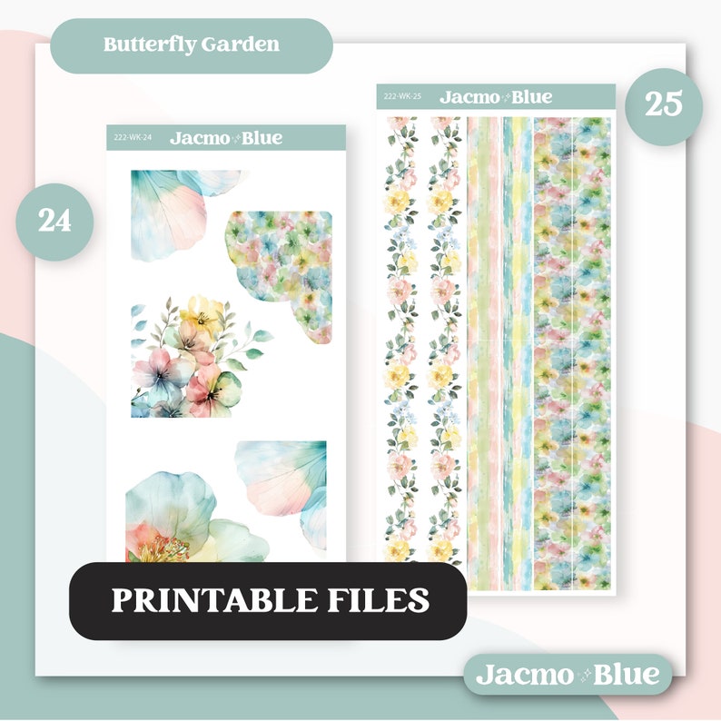 PRINTABLE Journaling Sticker Kit Bullet or Planner Stickers ...