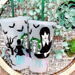 WEDNESDAY Inspired Cold Cup 24 Oz, Limited Edition Design - Etsy UK