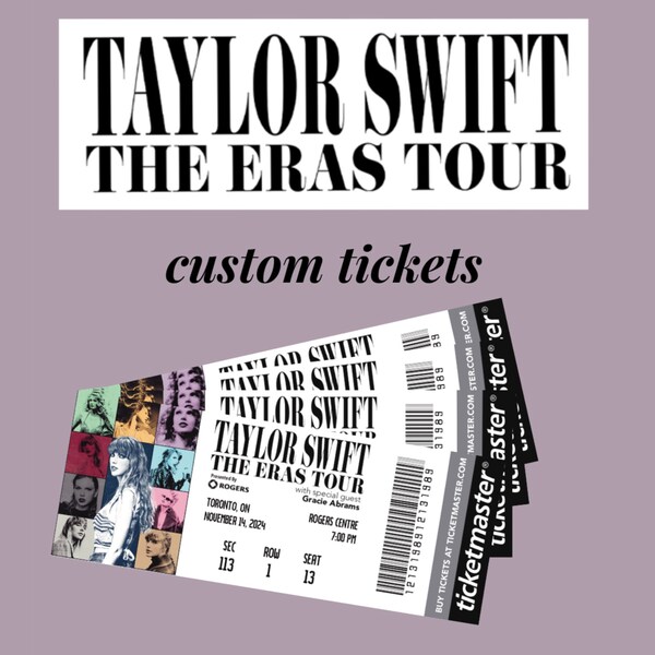 Taylor Ticket - Etsy