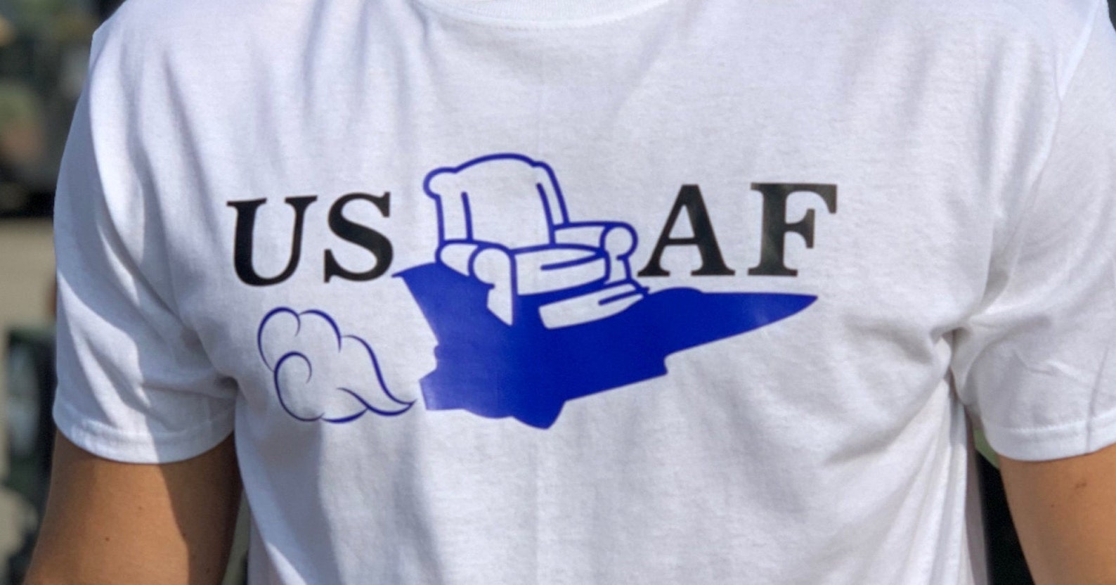 White Cotton Classic Fit Chair Force Inside Joke | Etsy