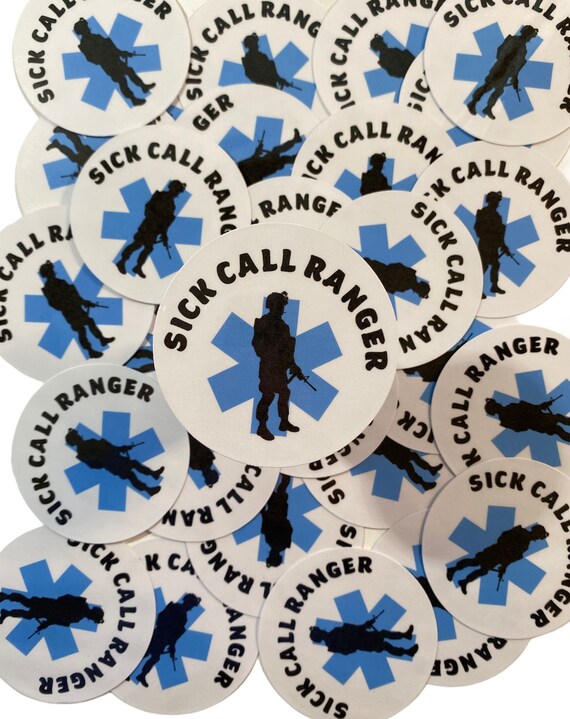 Sick Call Ranger Military Humor Sticker Die Cut Sticker | Etsy