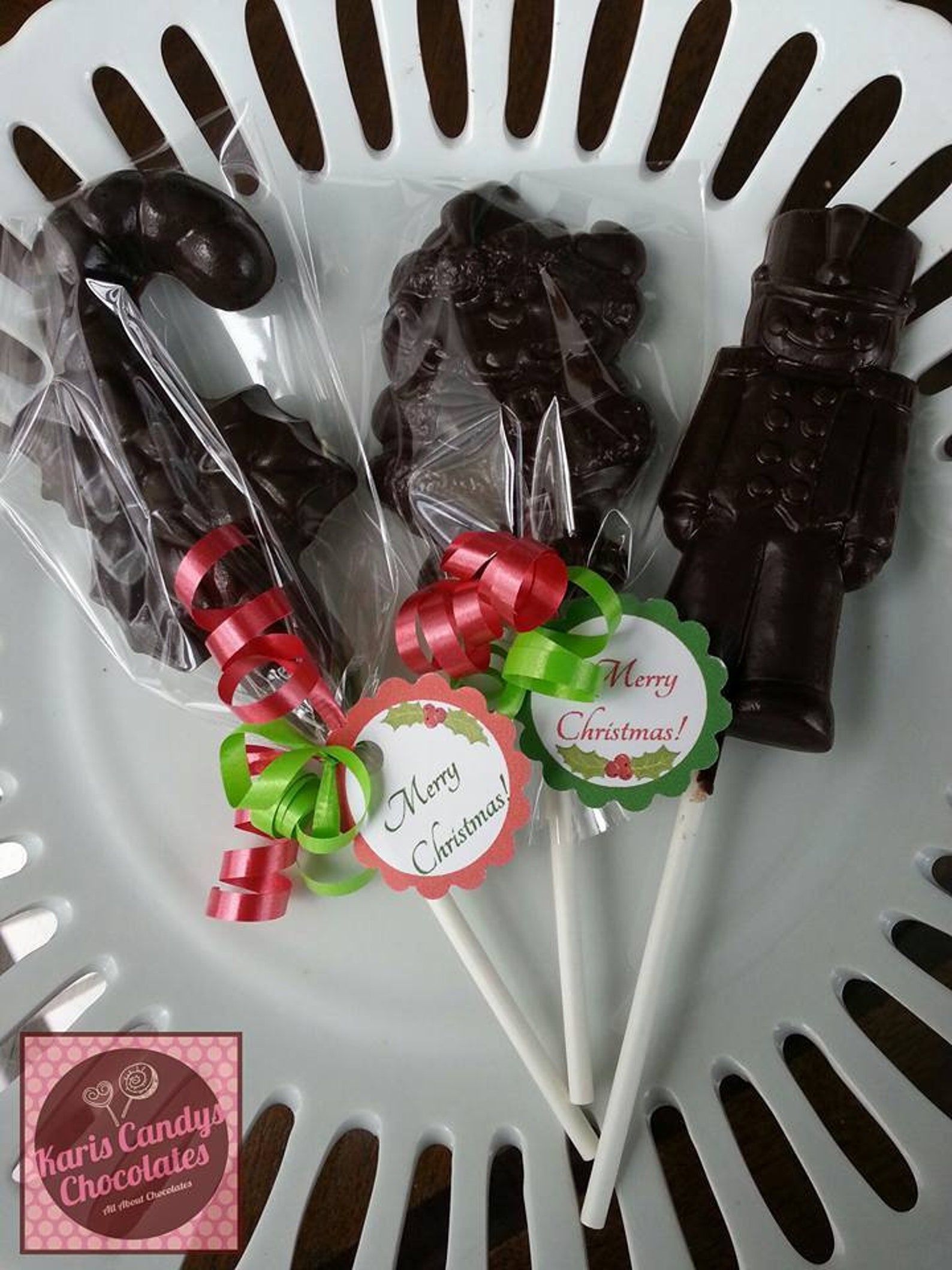 Christmas Chocolate Lollipop - Etsy