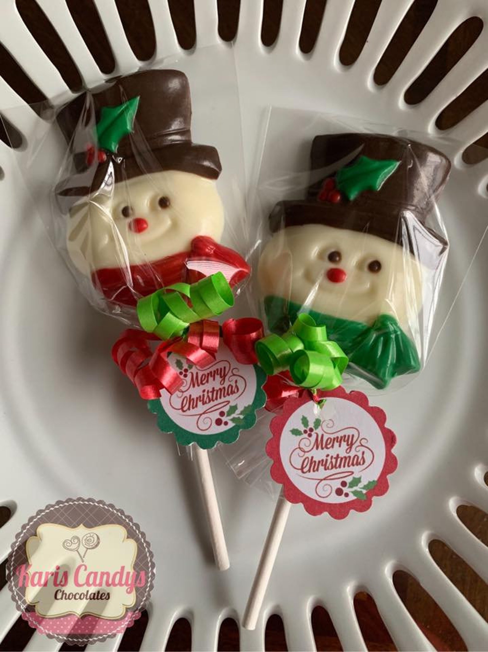 Christmas Chocolate Lollipop - Etsy